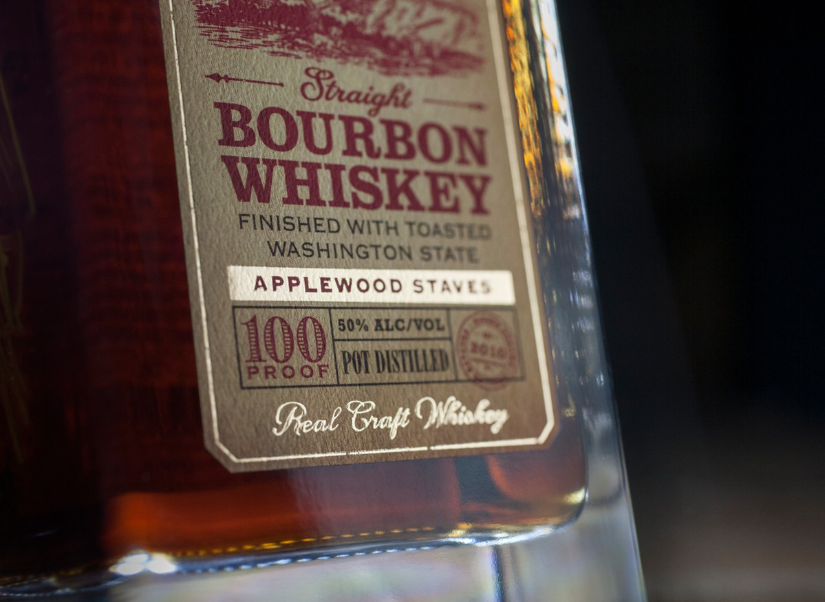 Woodinville Straight Bourbon Whiskey Finished with Toasted Applewood ...